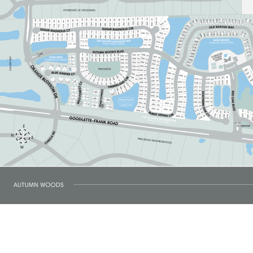 Map of Autumn Woods, Naples FL