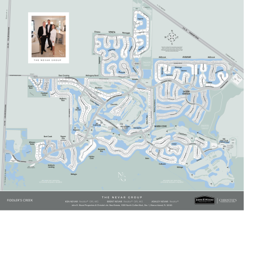 Map of Fiddler's Creek, Naples FL