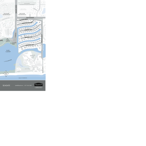 Map of Seagate, Naples Florida