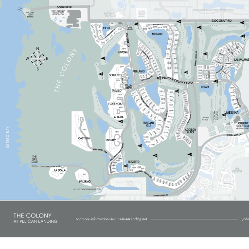 Map of The Colony at Pelican Landing